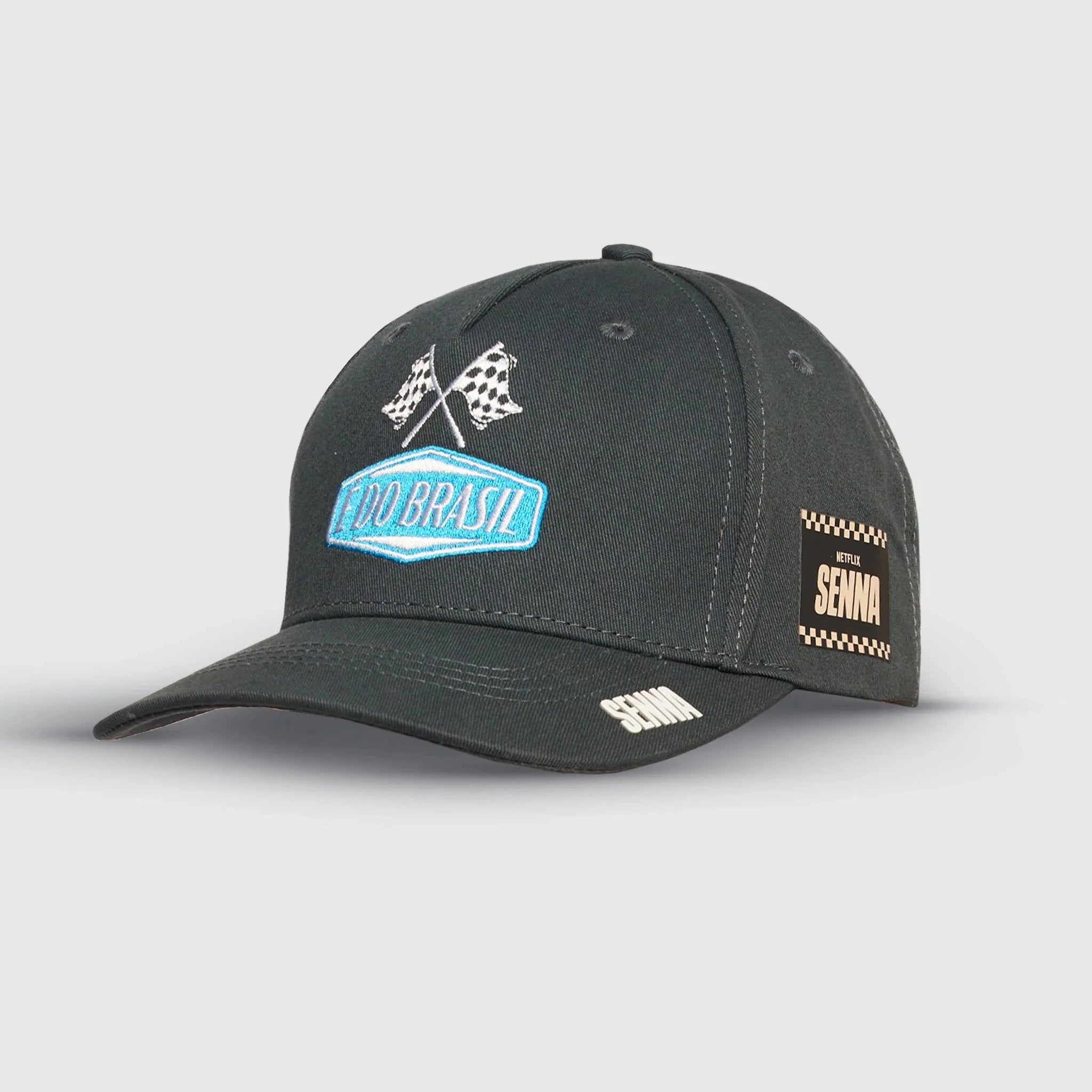 Ayrton Senna F1 Netflix Racing Baseball Hat - Black/Gray - Magasin de ...